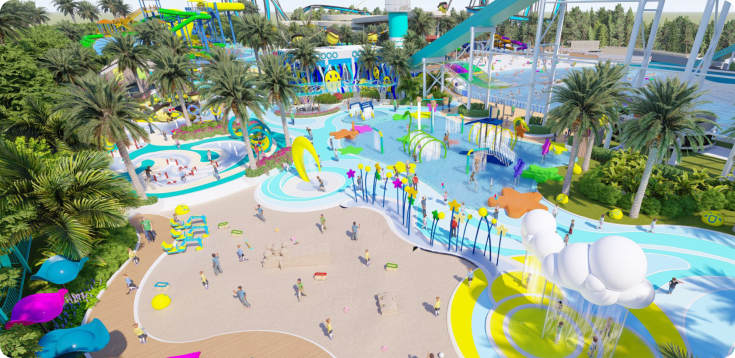 community park water slides